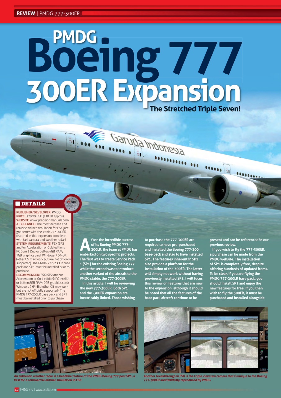 Aviation Specials Magazine - PMDG's Boeing 777 - PC Pilot Special Back ...