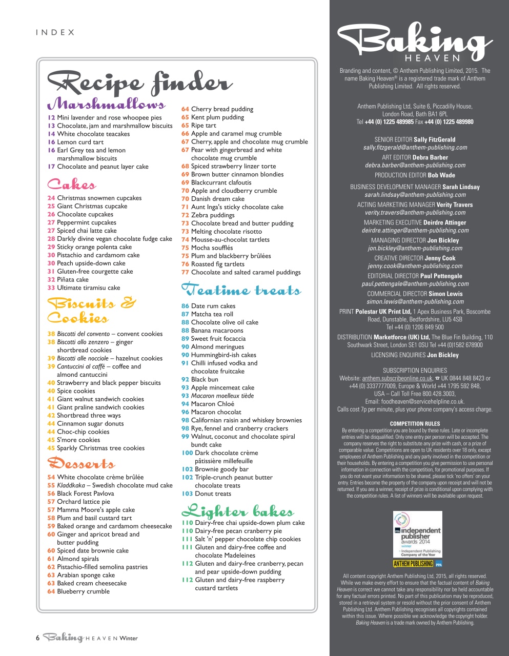 Bake & Decorate Magazine - Baking Heaven Winter 2015 Back Issue