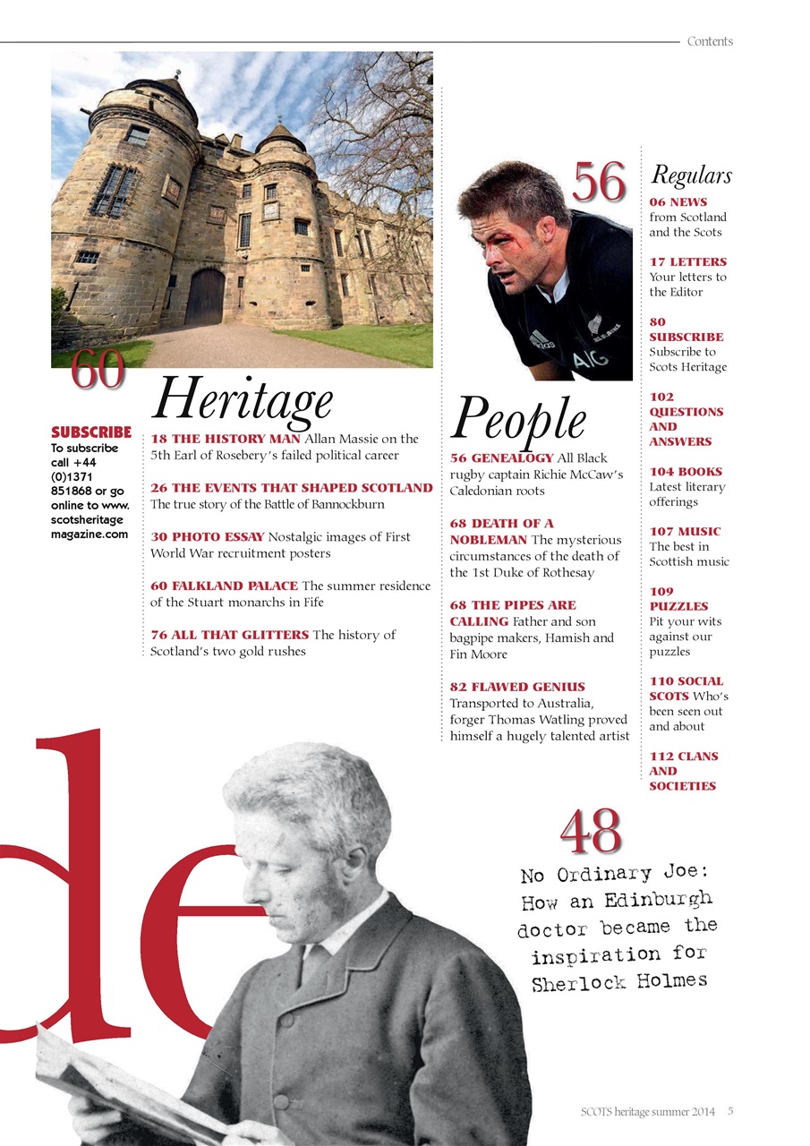 Scots Heritage Magazine - SCOTS Heritage Magazine - Sample Issue ...