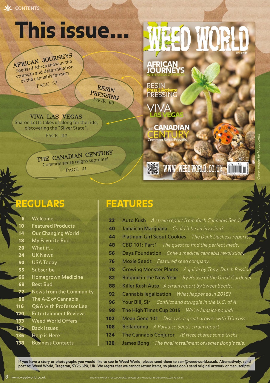 Weed World Magazine - WW 121 Back Issue