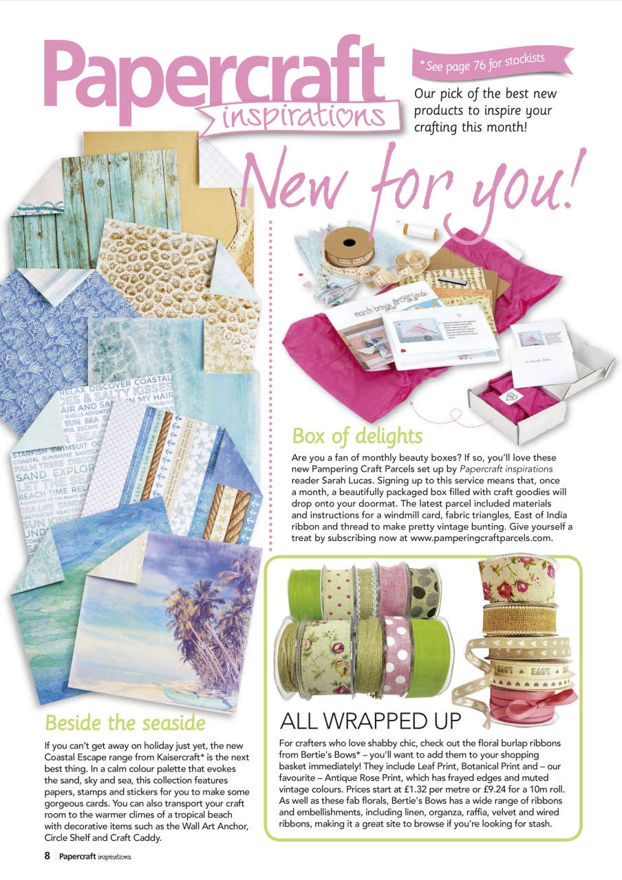 Papercraft Inspirations Magazine - May 2016 Back Issue