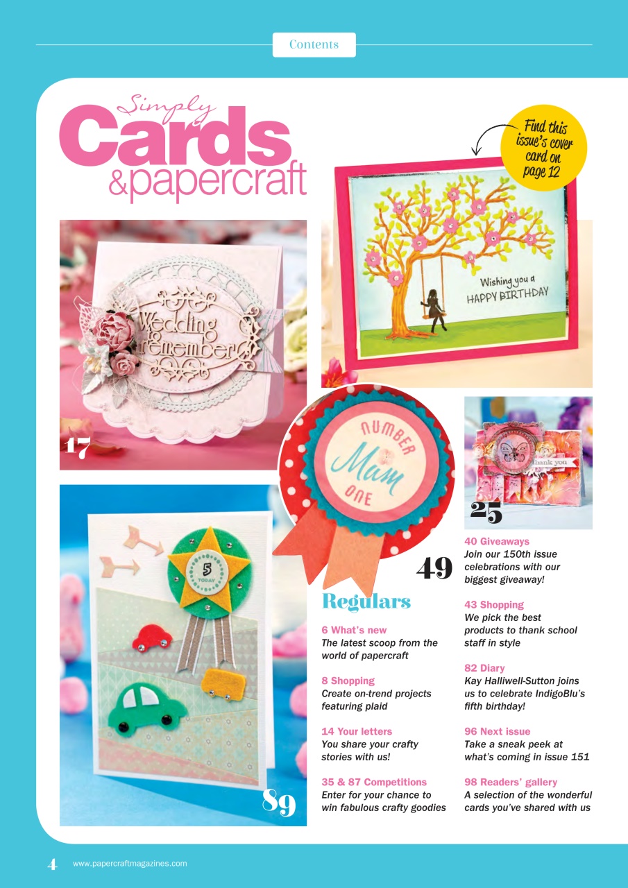 Simply Cards & Papercraft Magazine - 150 Back Issue