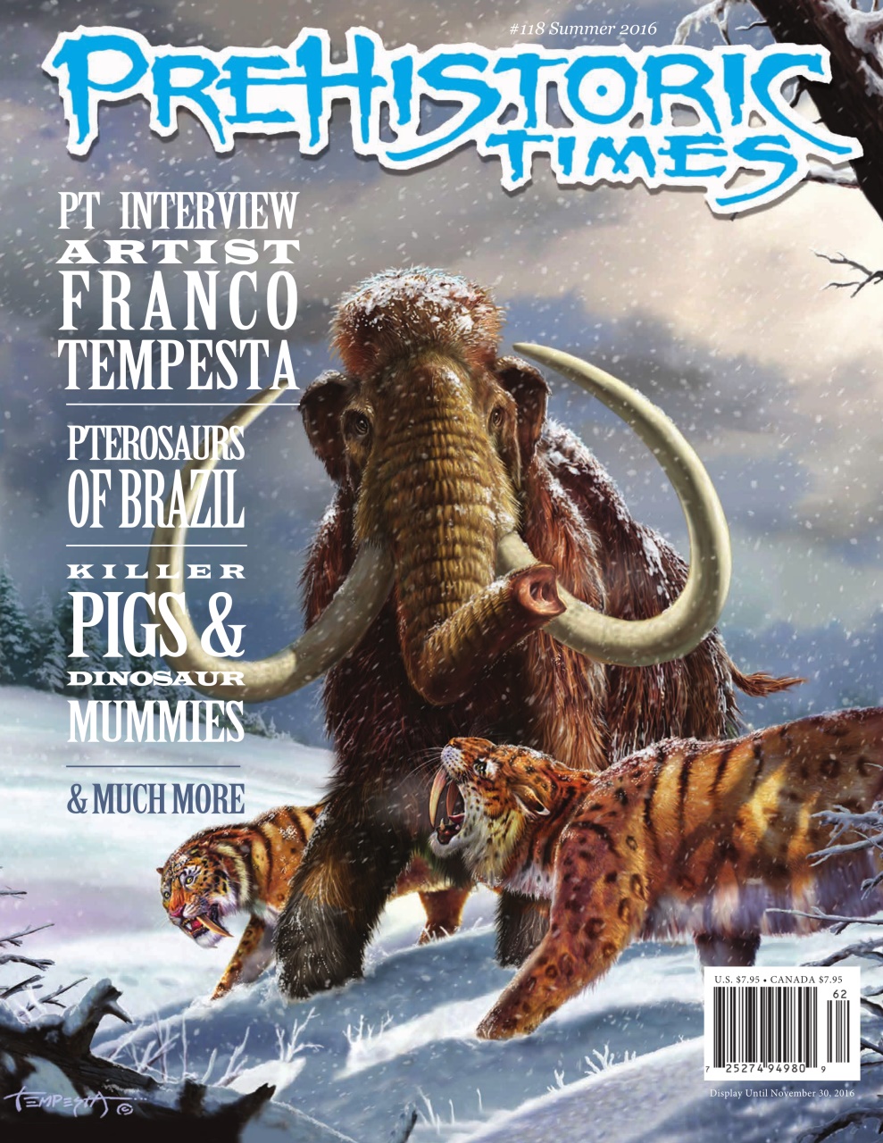 Prehistoric Times Magazine - Issue #118 Summer 2016 Back Issue