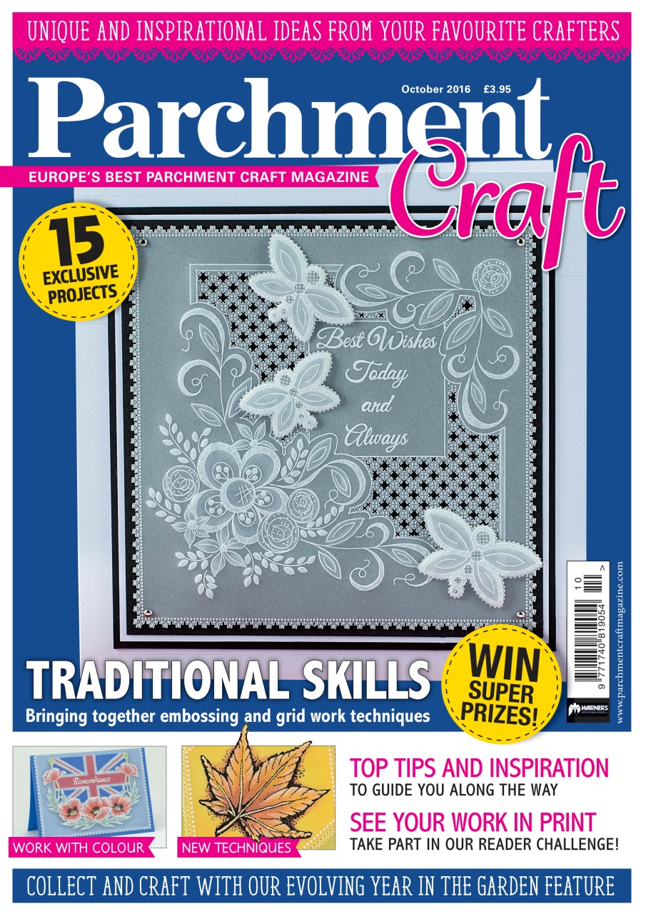 Parchment Craft Magazine - October 2016 Back Issue
