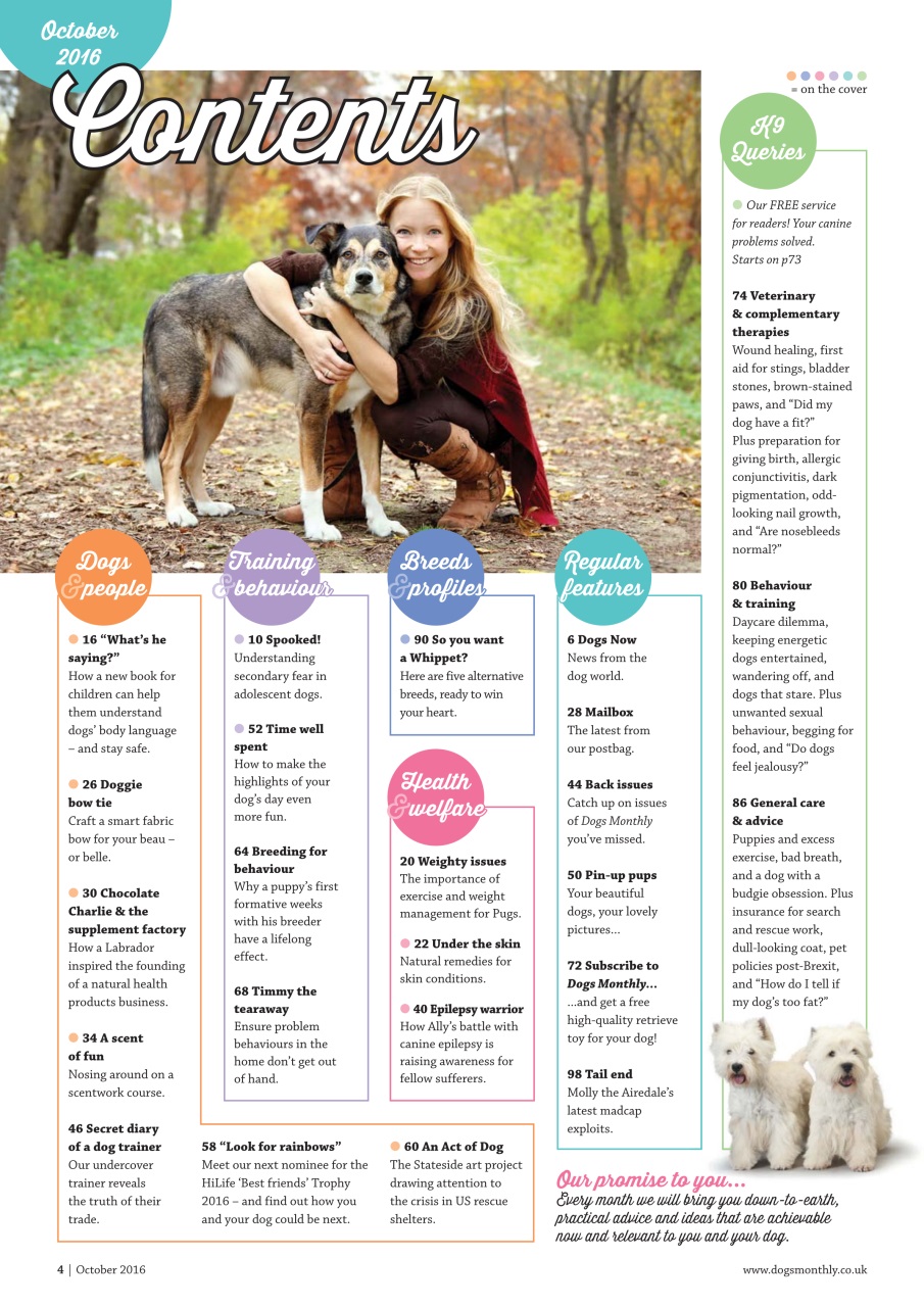 Dogs Monthly Magazine - October 2016 Back Issue