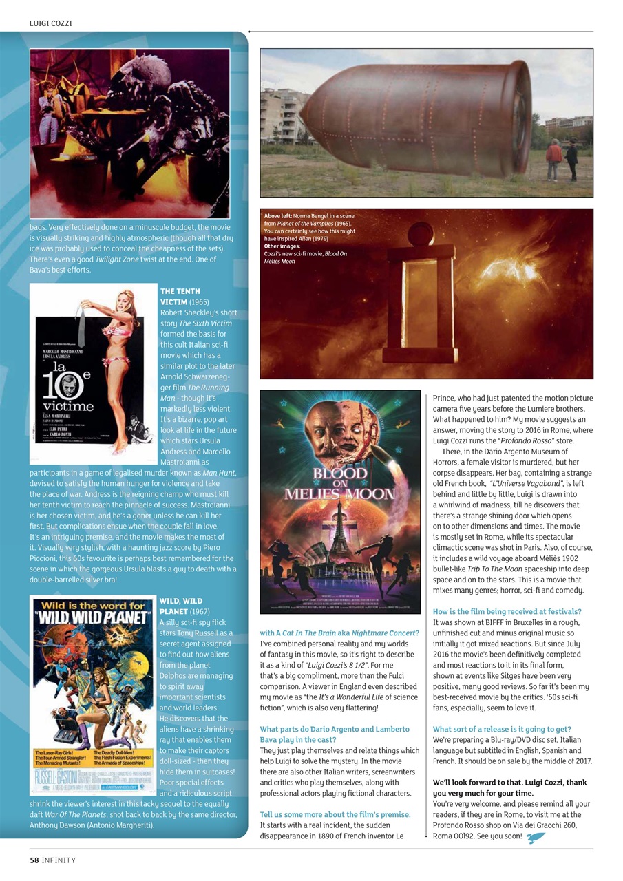 Infinity Magazine - INFINITY issue one Back Issue