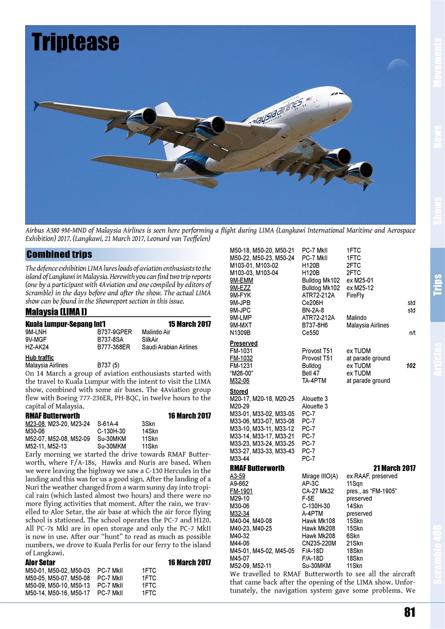 Scramble Magazine - 457 - June 2017 Back Issue