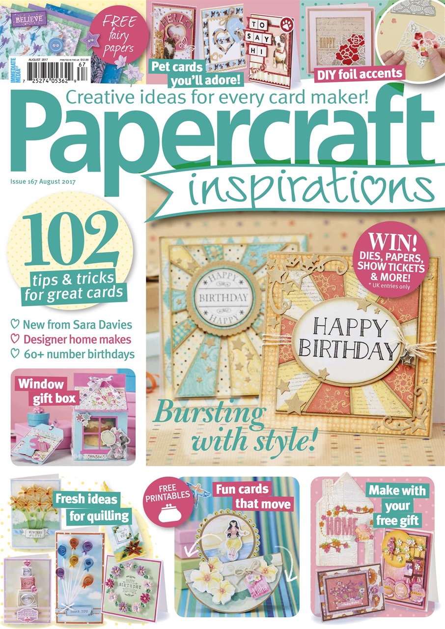 Papercraft Inspirations Magazine - August 2017 Back Issue