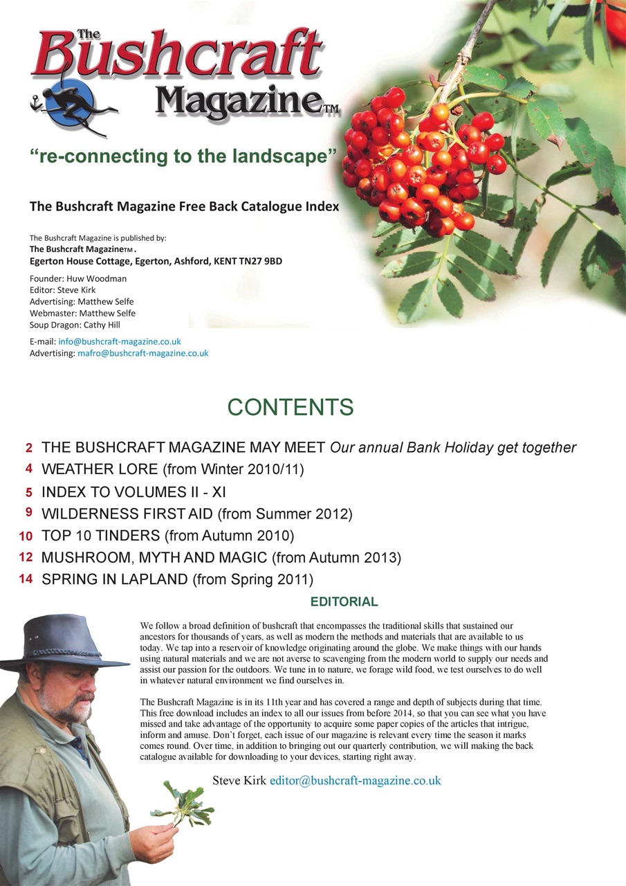 Bushcraft Magazine - The Bushcraft Magazine Special - Number 1: Back ...