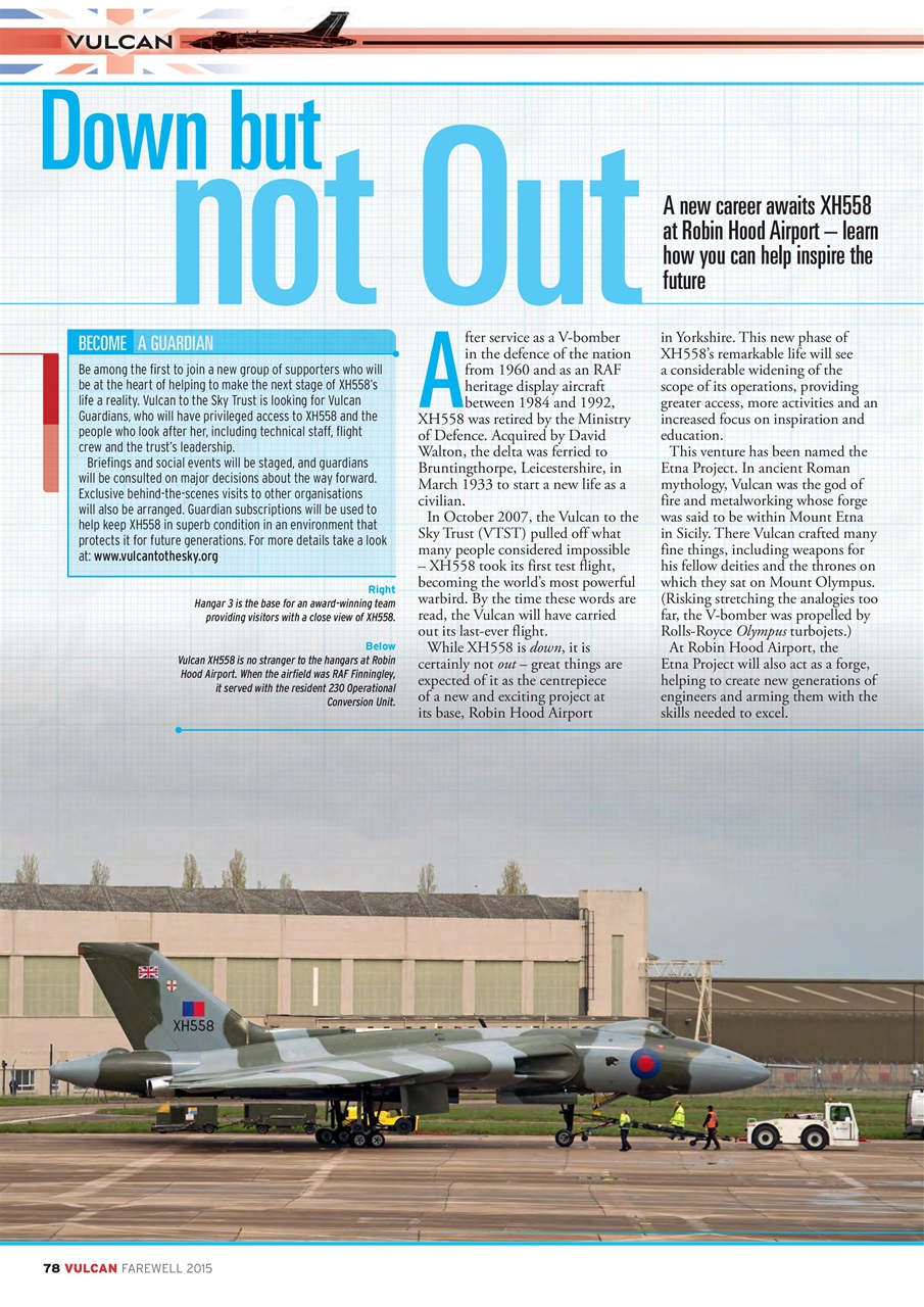 Aeroplane Magazine - Vulcan Farewell Special Issue