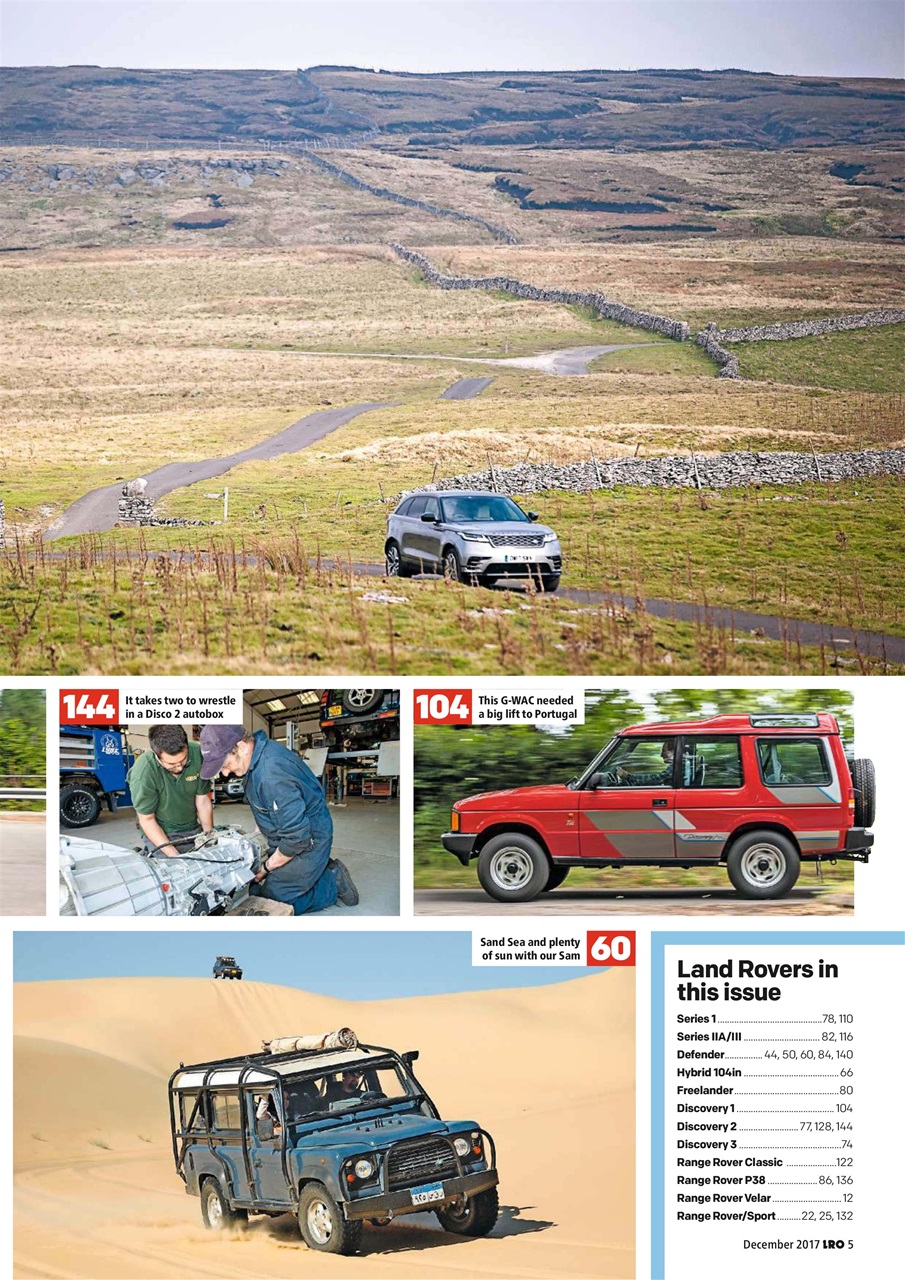 Land Rover Owner Magazine - December 2017 Back Issue