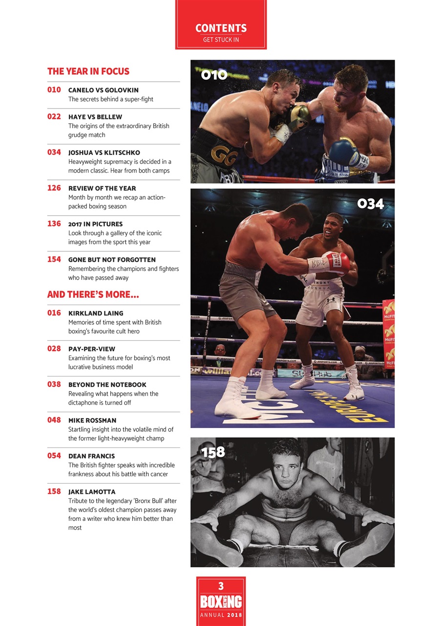 Boxing News Magazine - Boxing News Annual 2018 Special Issue