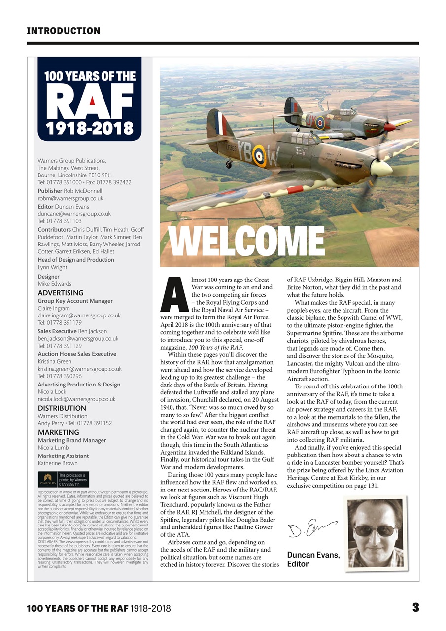 The Armourer Magazine - 100 Years of the RAF 1918-2018 Special Issue