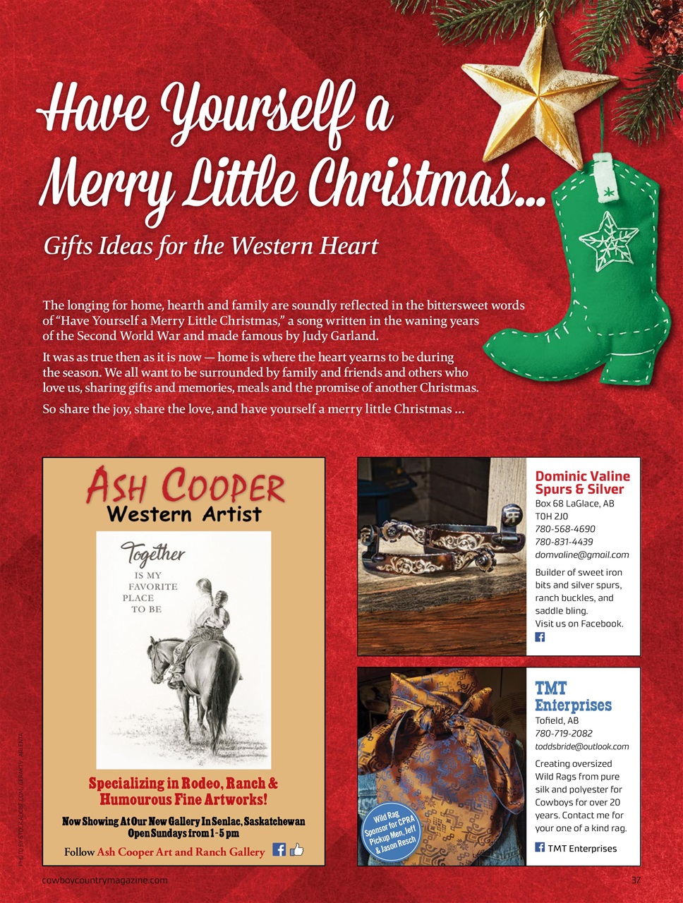 Canadian Cowboy Country Magazine - CCC Dec 17/Jan 18 Back Issue
