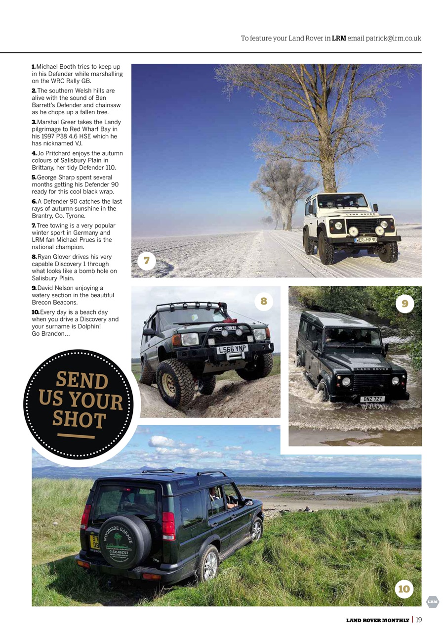 Land Rover Monthly Magazine - Winter 2018 Back Issue