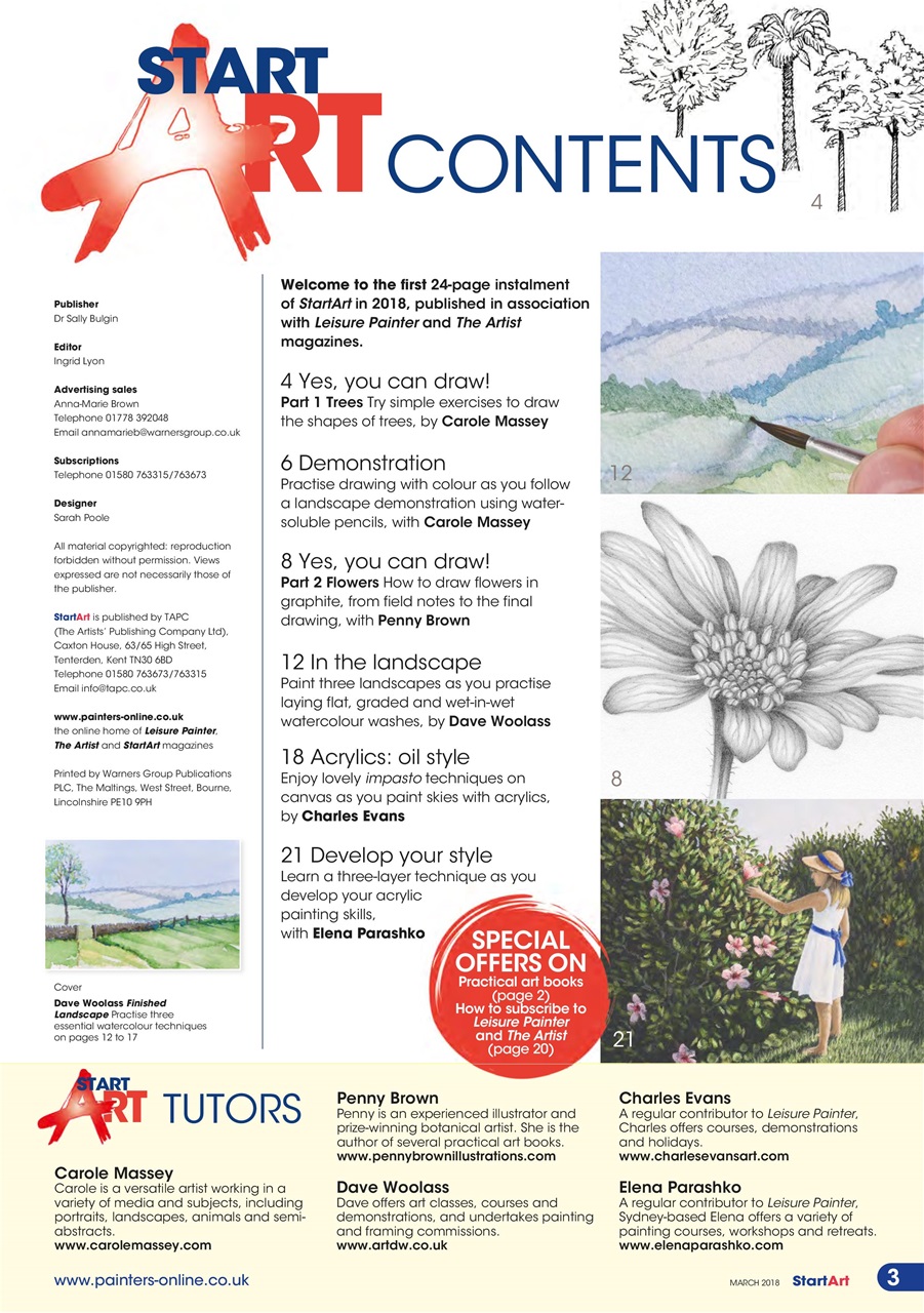 Start Art Magazine - Issue 1 - 2018 Back Issue