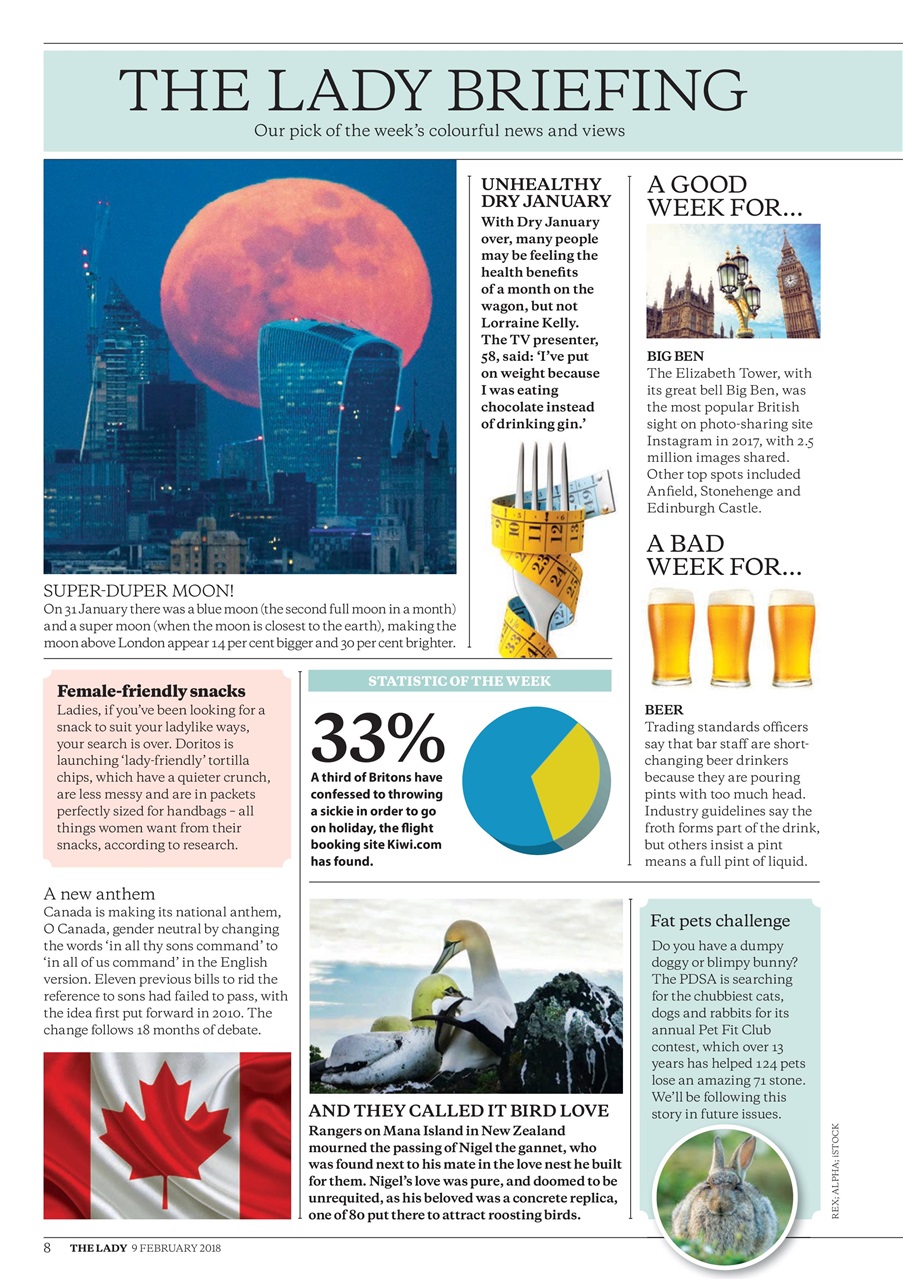 The Lady Magazine - 09 February 2018 Back Issue