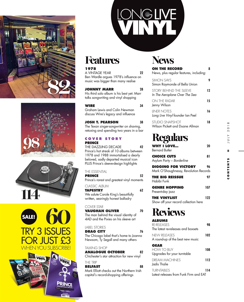 Long Live Vinyl Magazine - Jul-18 Back Issue