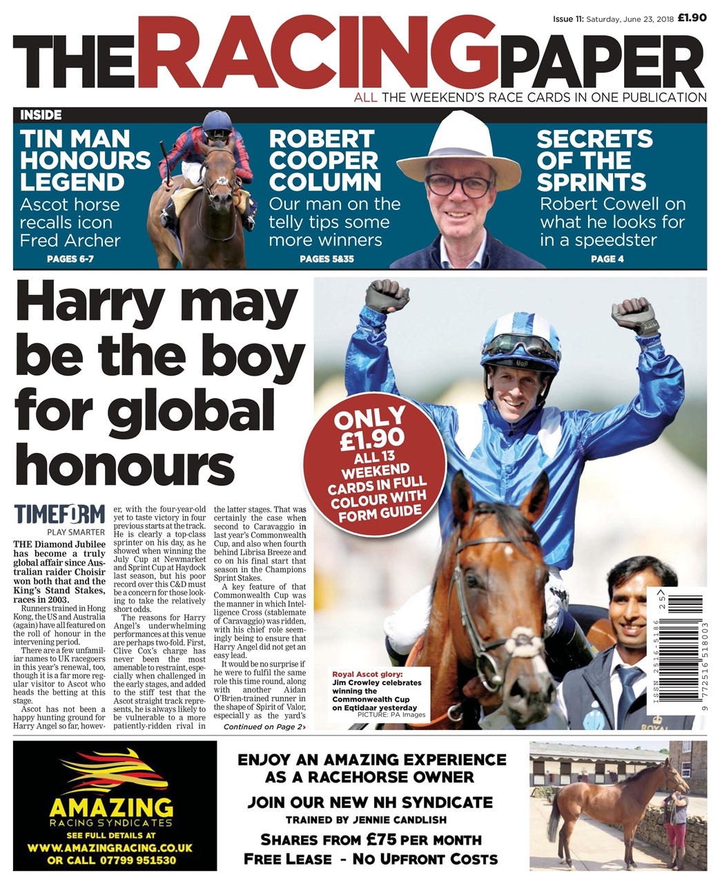 The Racing Paper Magazine - 22nd June 2018 Edición anterior