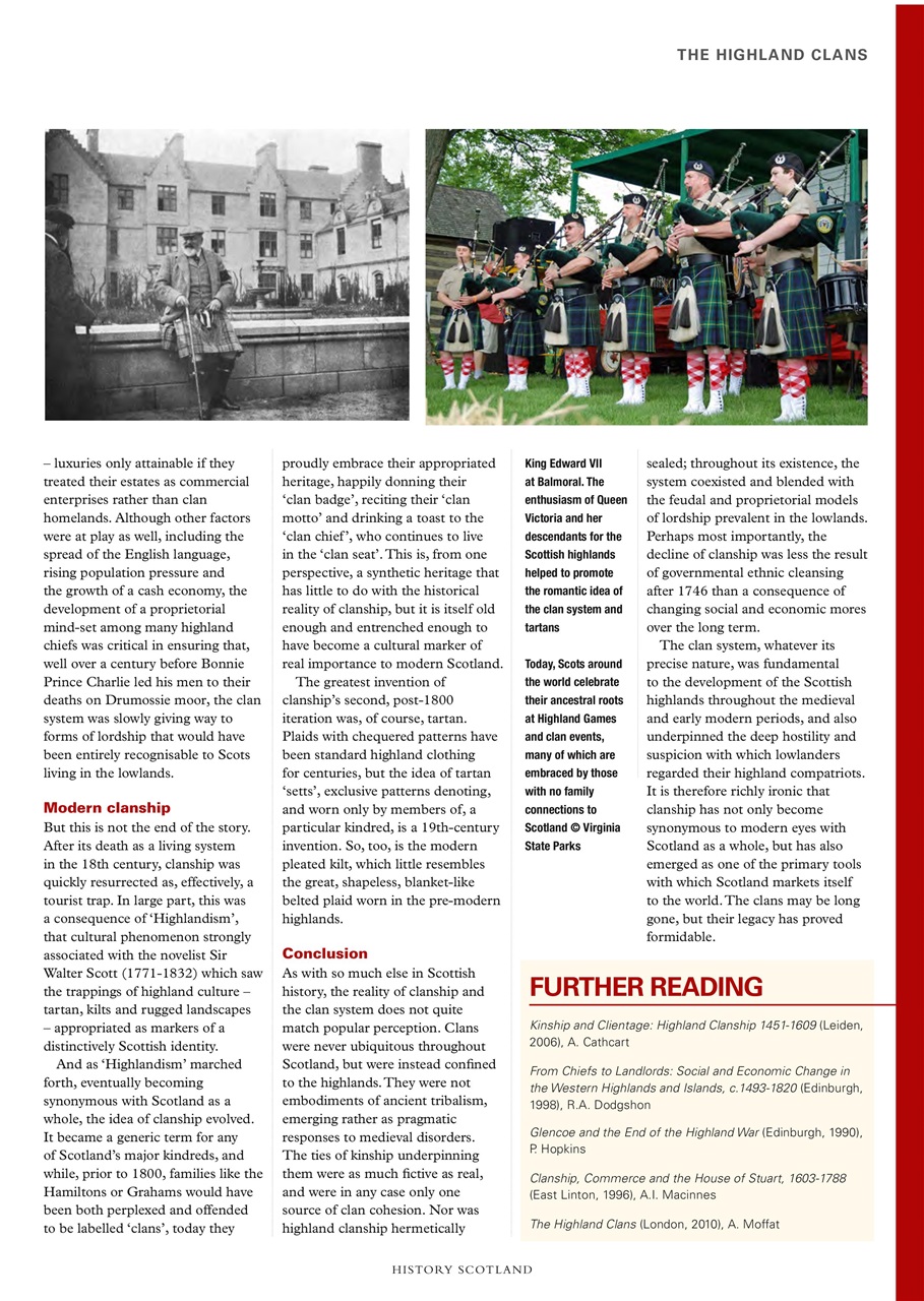 History Scotland Magazine - Scotland's Highland Clans Special Issue