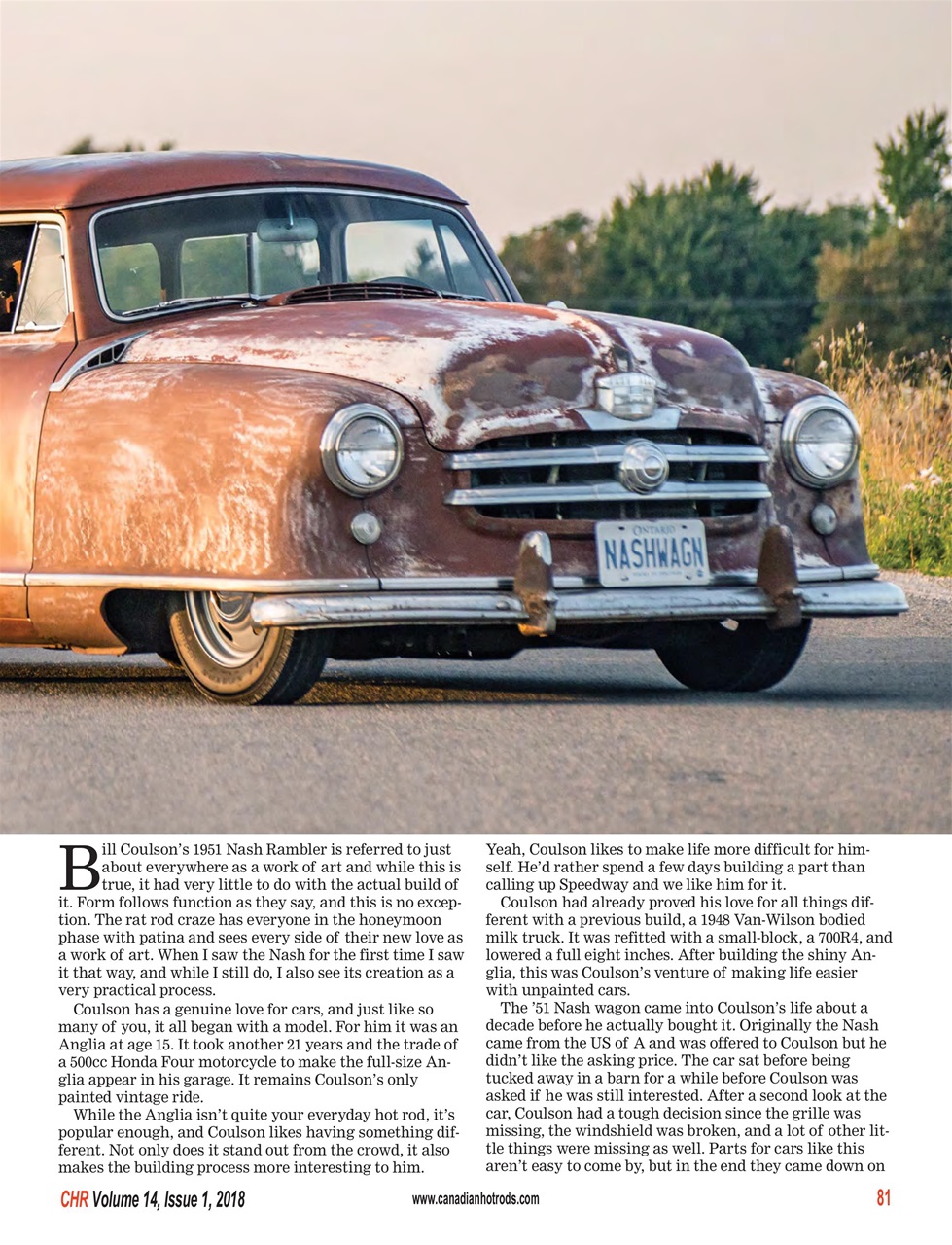 Canadian Hot Rods Magazine - CHR oct/nov 2019 Back Issue