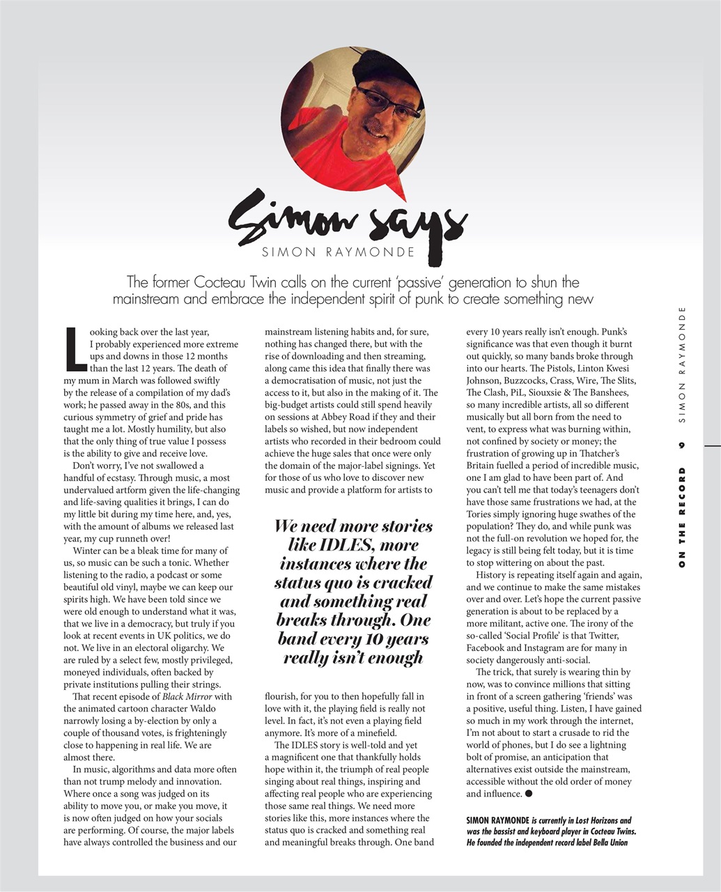 Long Live Vinyl Magazine - Feb 2019 Back Issue