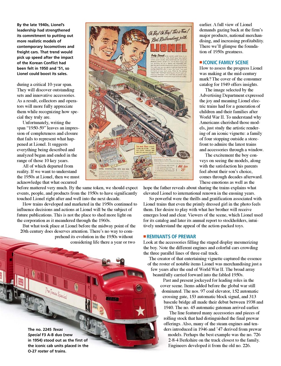 Classic Toy Trains Magazine - Lionel Trains 1950s Special Issue