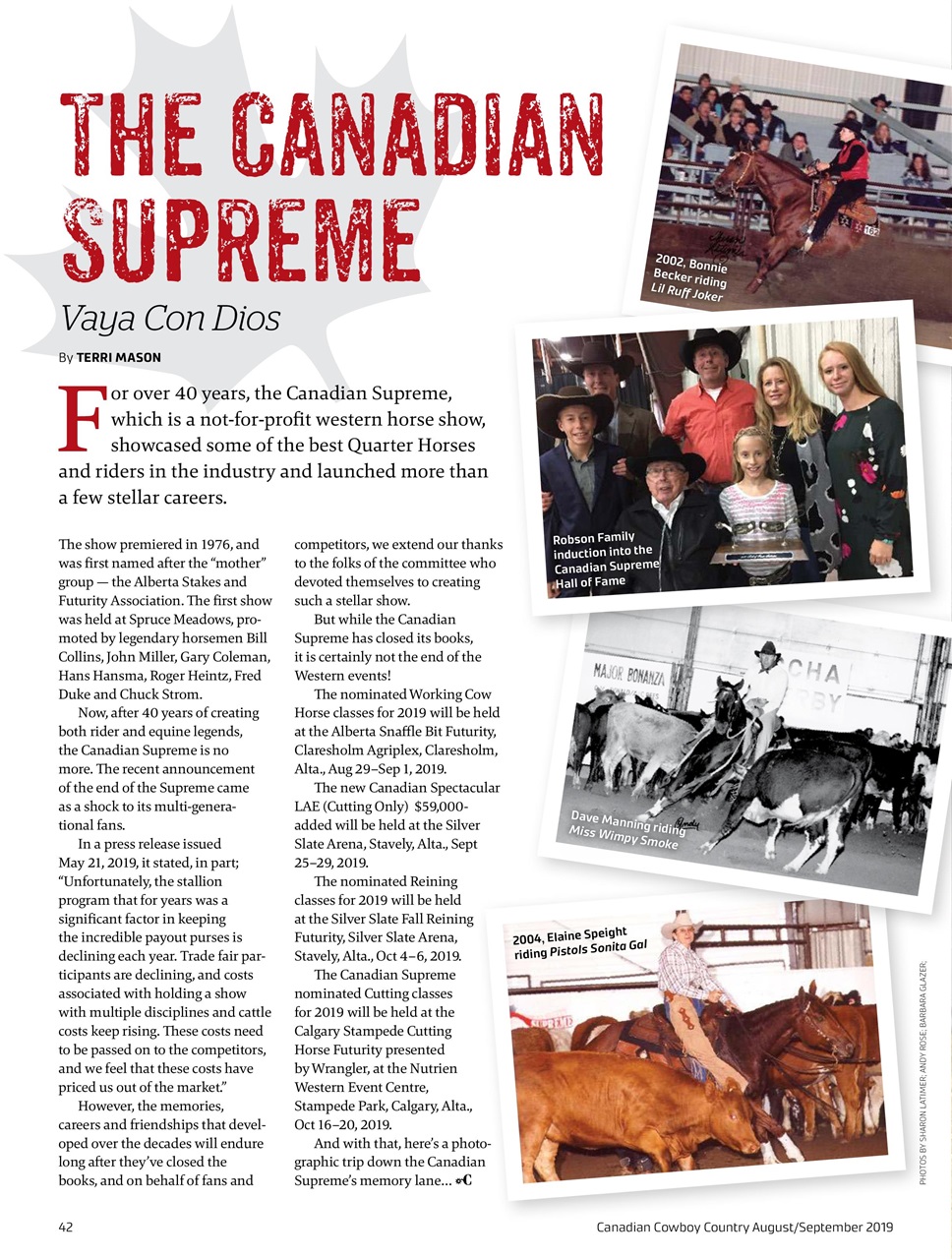 Canadian Cowboy Country Magazine - Aug/Sep 2019 Back Issue