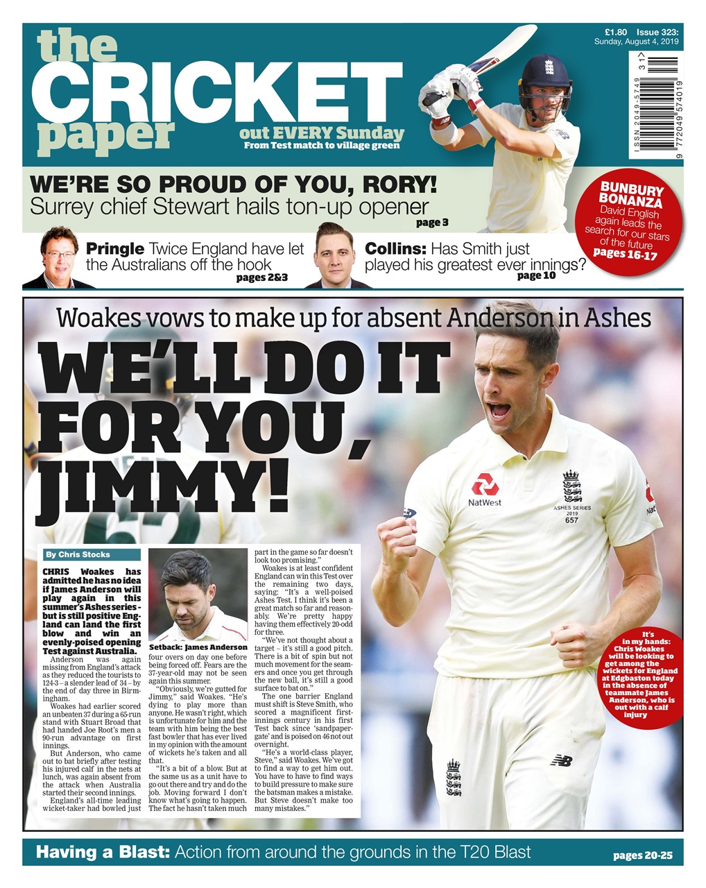 The Cricket Paper Magazine - 4th August 2019 Edición anterior