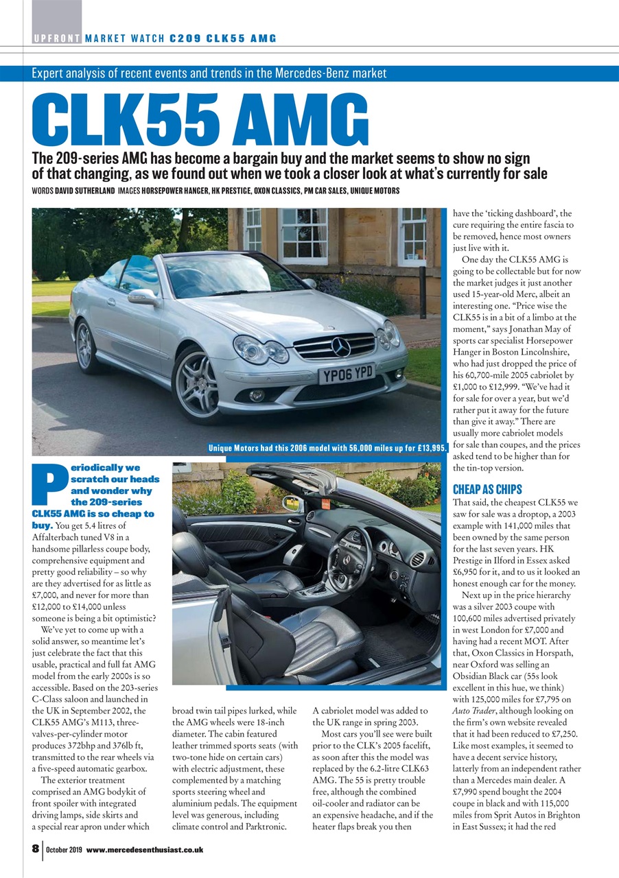 Mercedes Enthusiast Magazine - October 2019 Back Issue