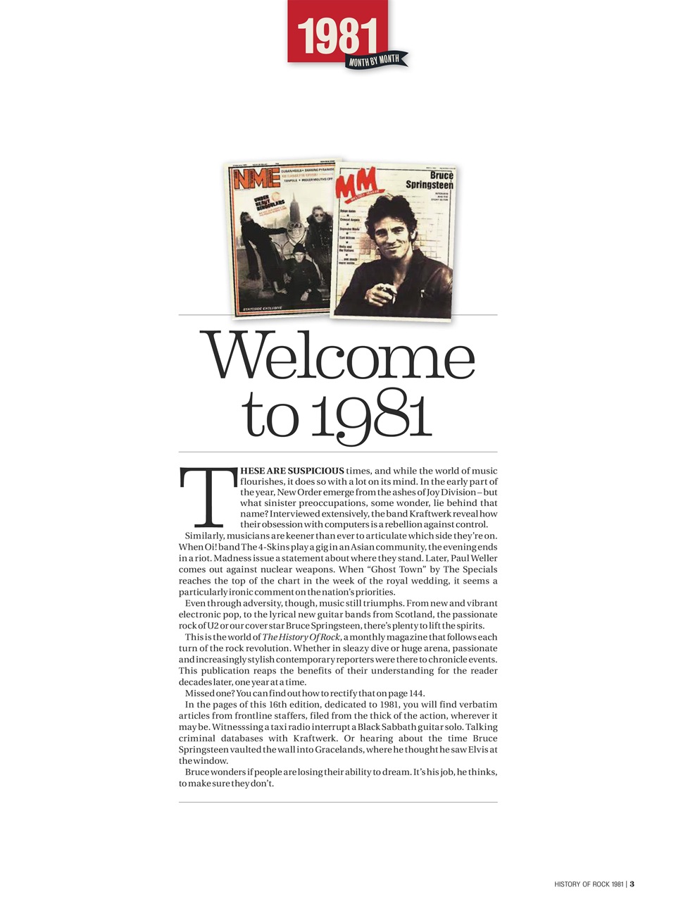 Uncut Magazine - The History of Rock 1981 Special Issue