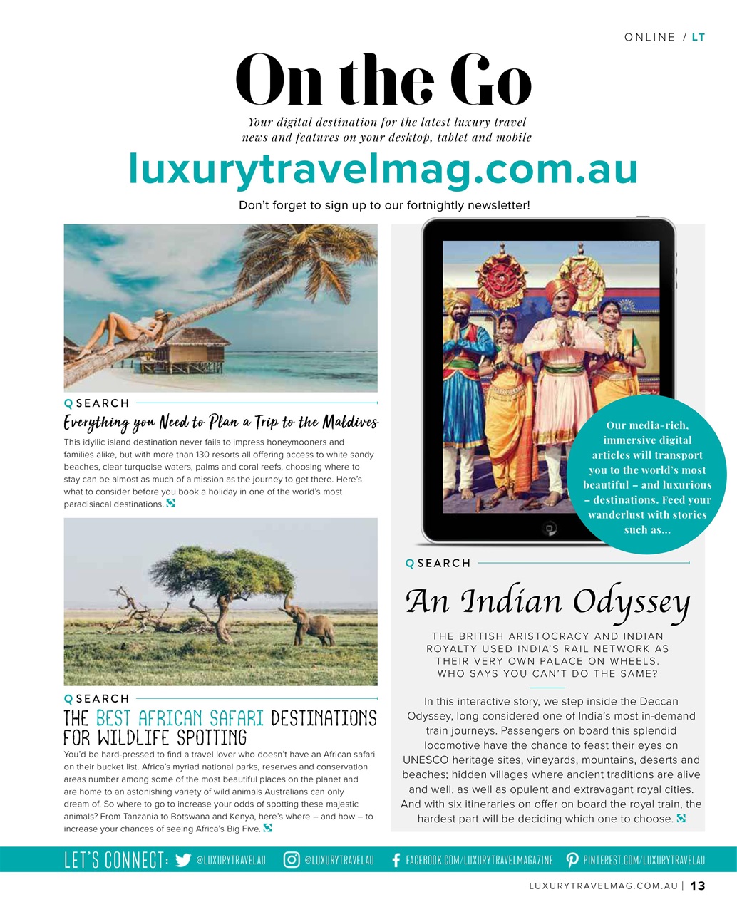 Luxury Travel Magazine - Summer 2019 Back Issue