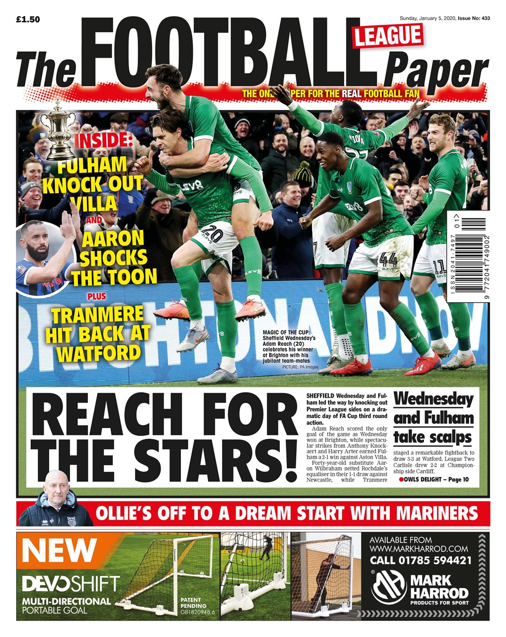 The Football League Paper Magazine - 5th Jan 2020 Back Issue