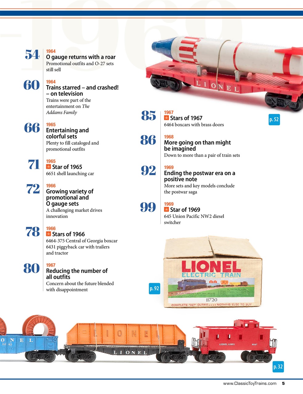 Classic Toy Trains Magazine - Lionel Trains 1960s Special Issue