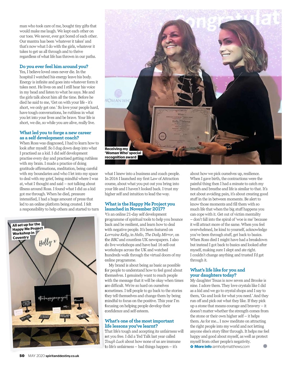 Spirit & Destiny Magazine - May 2020 Back Issue