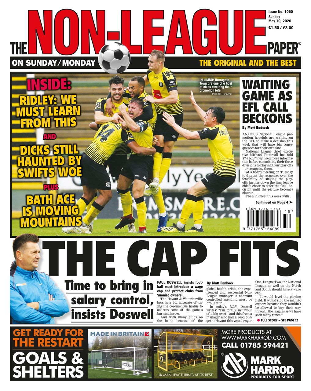 The Non-League Football Paper Magazine - 10th May 2020 Back Issue