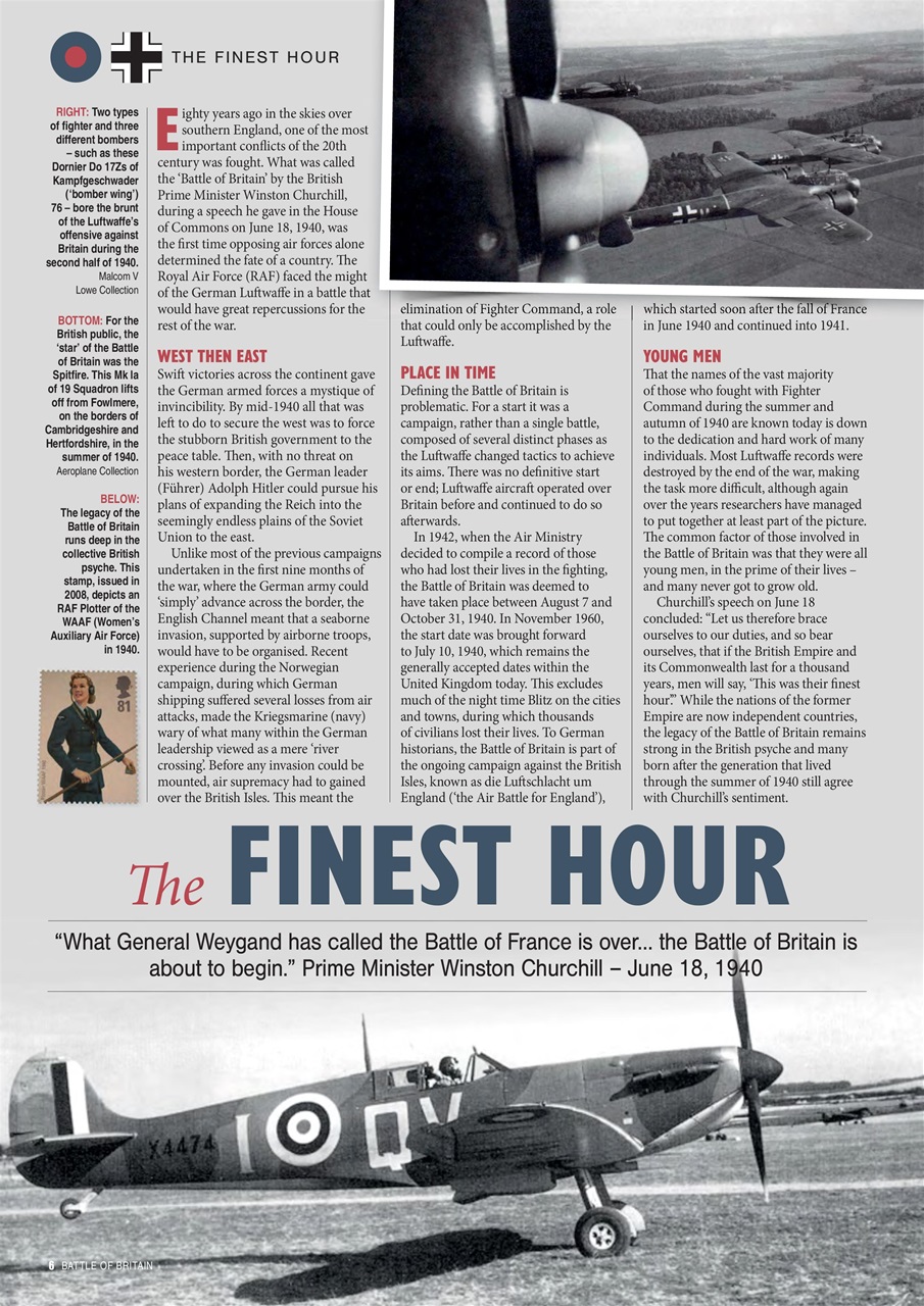 Britain at War Magazine - Battle of Britain 80th Anniversary Special Issue