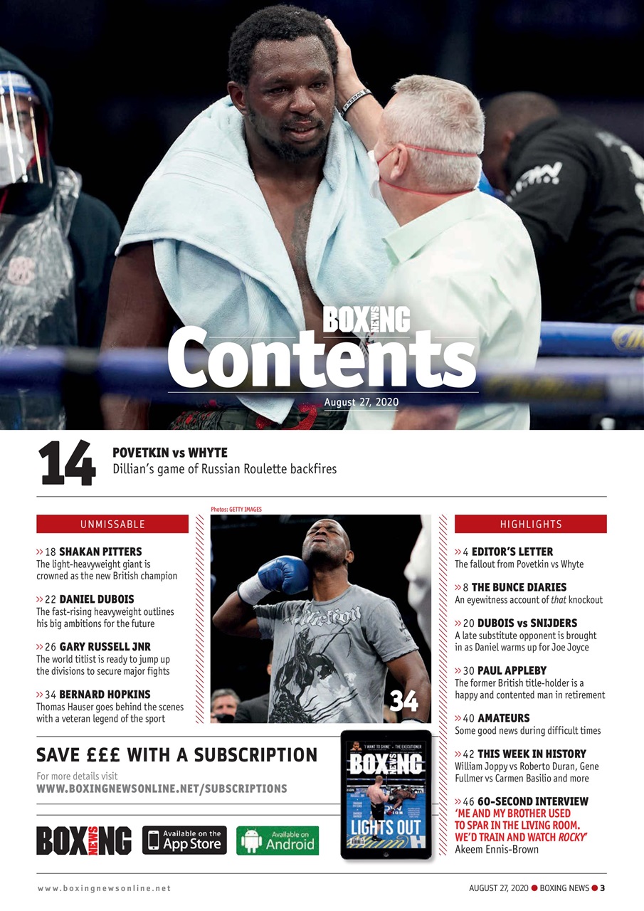 Boxing News Magazine - 27-Aug 2020 Back Issue