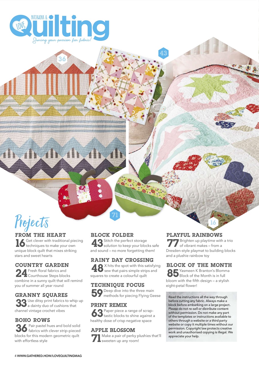 Love Patchwork & Quilting Magazine - Issue 90 Back Issue