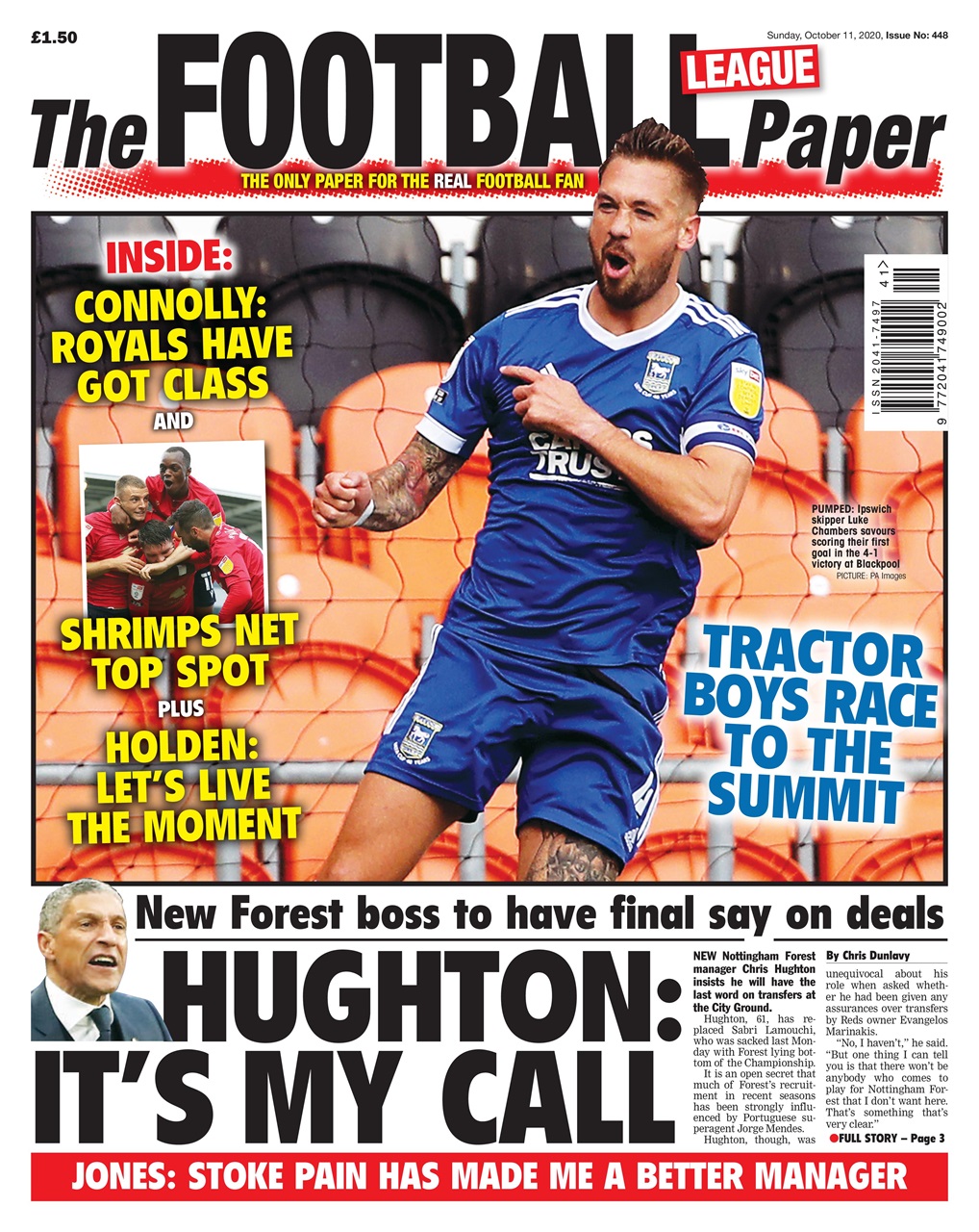 The Football League Paper Magazine - 11th Oct 2020 Back Issue