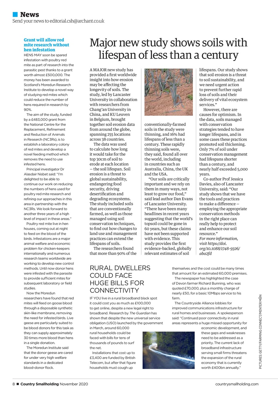 The Country Smallholder Magazine - NOV 20 Back Issue