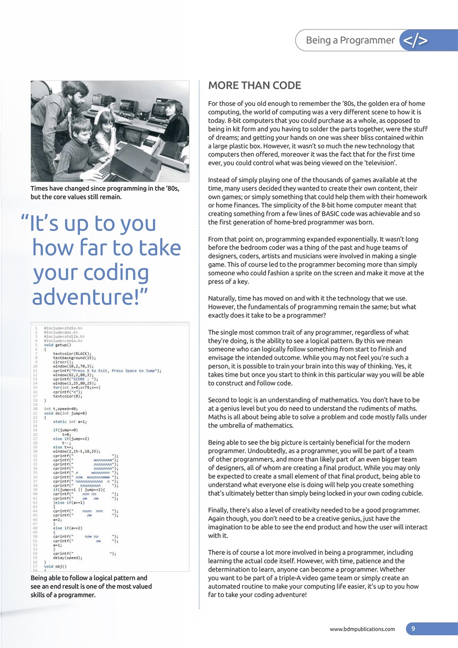 Coding User Magazine - Coding for Beginners Back Issue