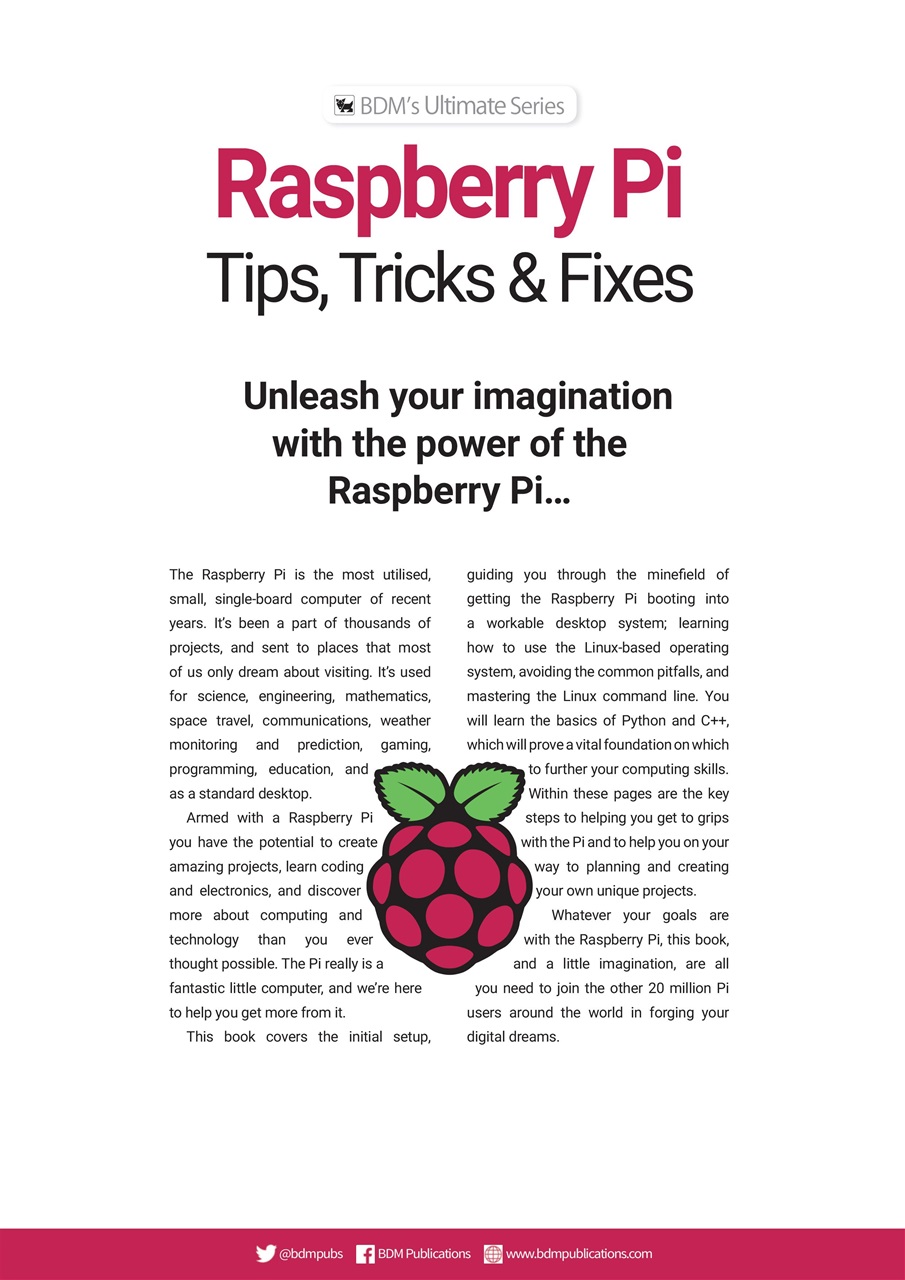 Coding User Magazine - Raspberry Pi Tricks Special Issue Coding User Magazine - Raspberry Pi Tricks Special Issue