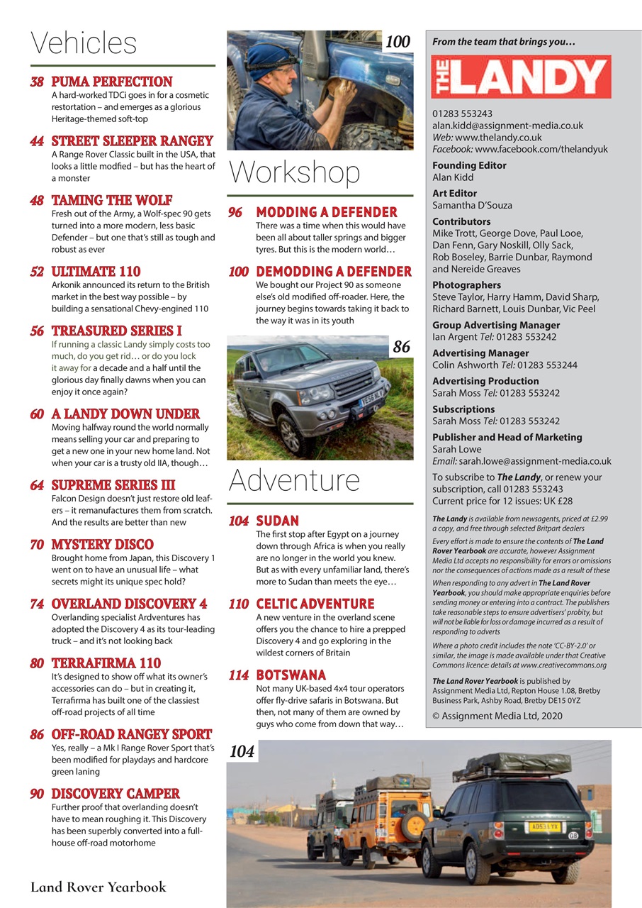 Overlander 4X4 Magazine - Land Rover Yearbook 2021 Special Issue