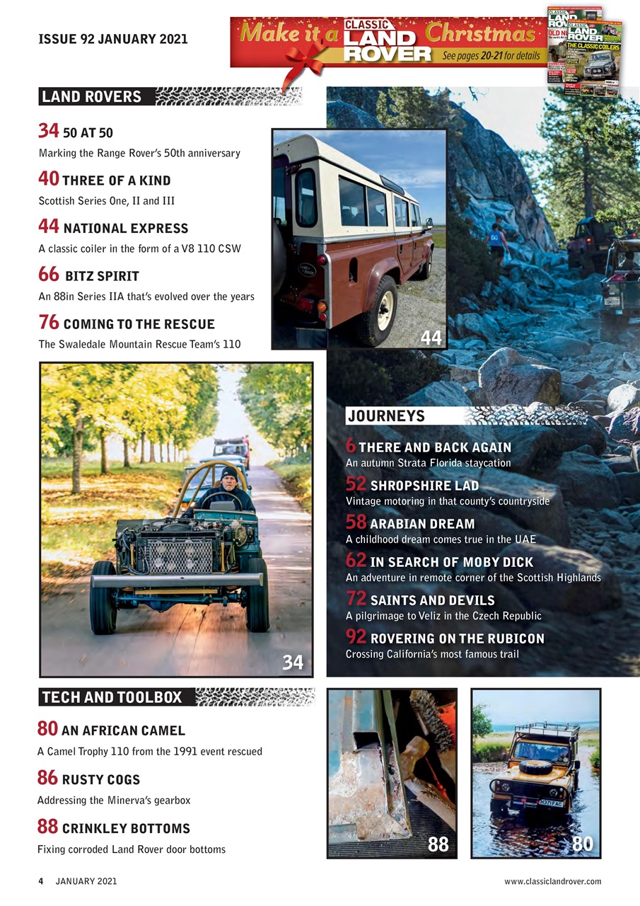 Classic Land Rover Magazine - January 2021 Back Issue