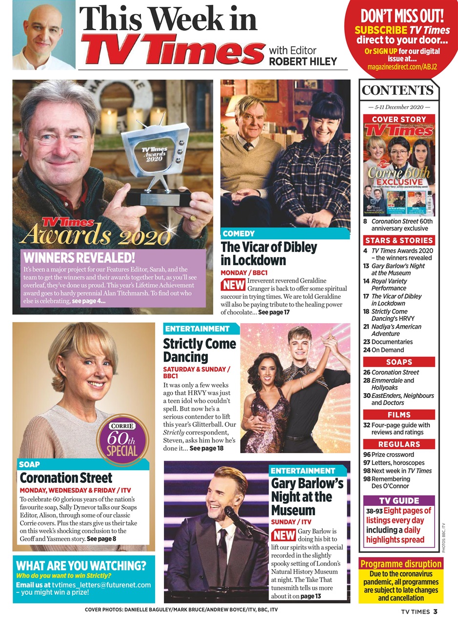 TV Times Magazine - 5-Dec-2020 Back Issue