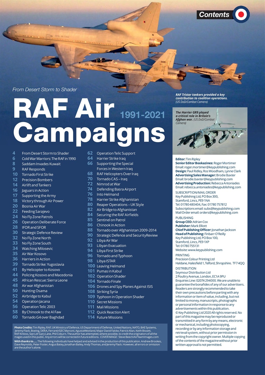 AirForces Monthly Magazine - RAF Air Campaigns 1991-2021 Special Issue