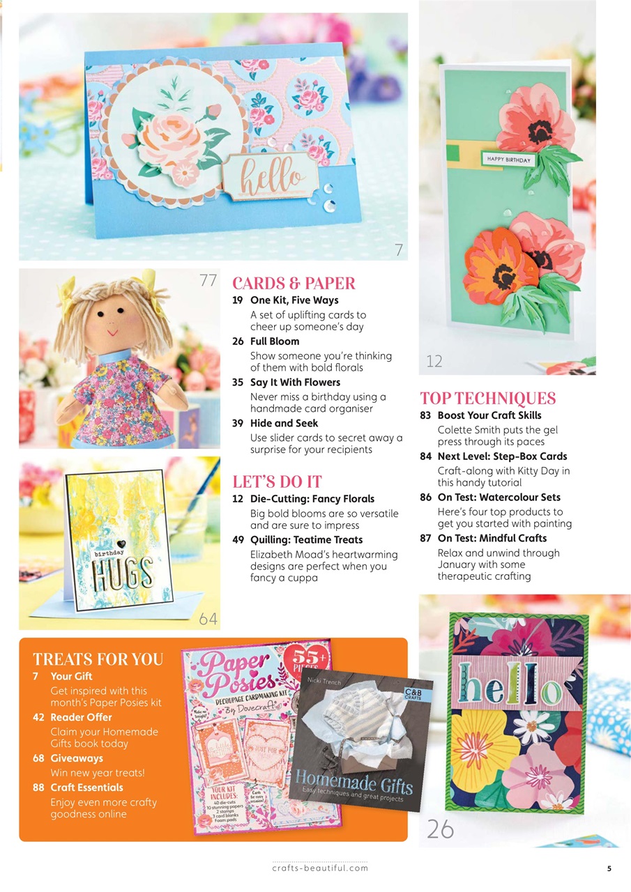 Crafts Beautiful Magazine - Jan 2021 Back Issue