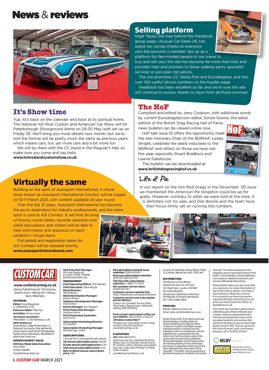 Custom Car Magazine - March 2021 Back Issue