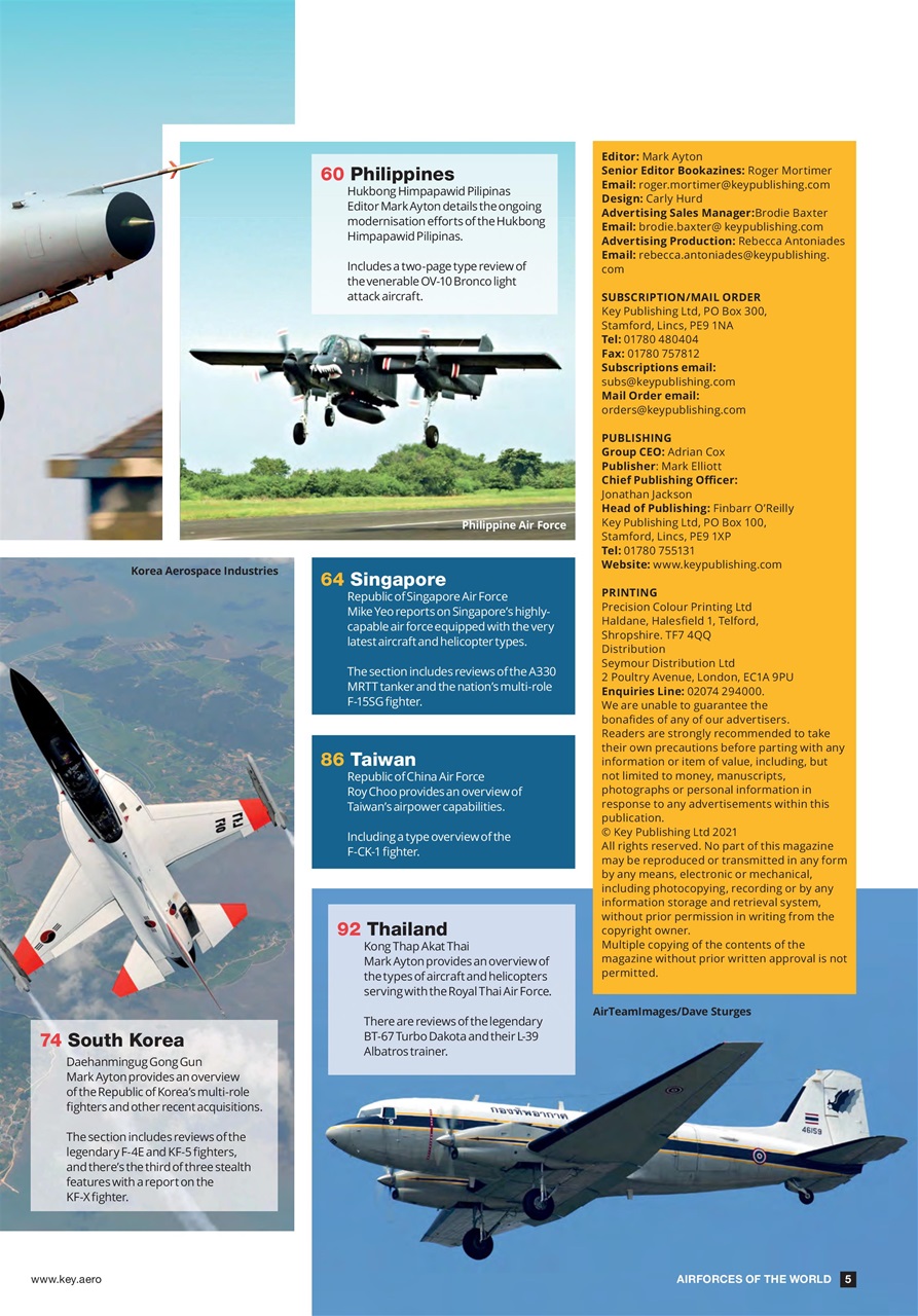 Combat Aircraft Journal Magazine - AirForces of the World Pacific Asia ...